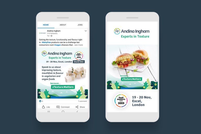 Food marketing campaign by design agency